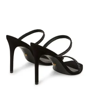 STUART WEITZMAN Aleena Royale Crystal High-heeled Sandals - Black