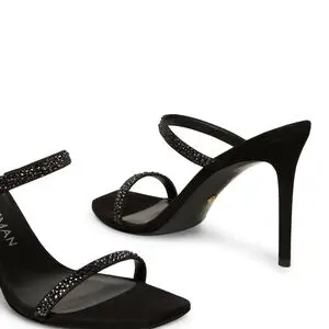 STUART WEITZMAN Aleena Royale Crystal High-heeled Sandals - Black