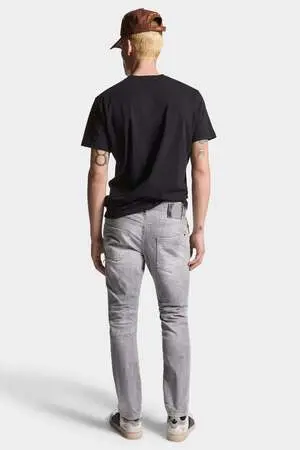Dsquared2 Distressed Straight-leg Jeans - Grey