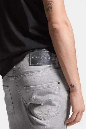 Dsquared2 Distressed Straight-leg Jeans - Grey