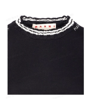 Marni Distressed Crewneck Knitted Jumper