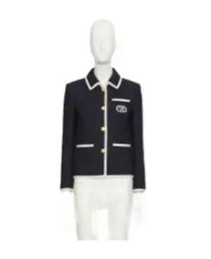 Valentino Garavani Logo Detailed Buttoned Jacket