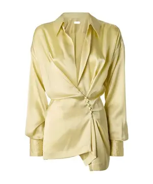 Dries Van Noten Wrap-around Shirt With Button Closure