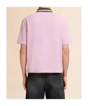 Marni Piqué Striped Polo Shirt - Quarz