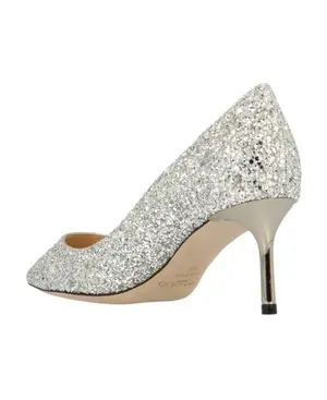 JIMMY CHOO Romy 60 Glitter Pumps - Gray