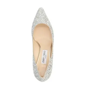 JIMMY CHOO Romy 60 Glitter Pumps - Gray