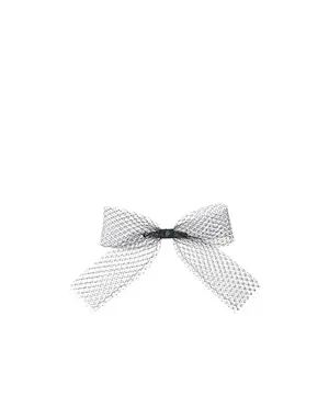 MAISON MICHEL Aya Bow Hairclip - Black
