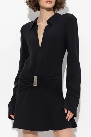 Attico Long Sleeve Mini Dress