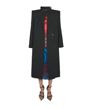Mugler Button Detailed Coats For Women