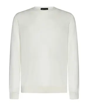 ROBERTO COLLINA Long-sleeved Crew Neck Sweater