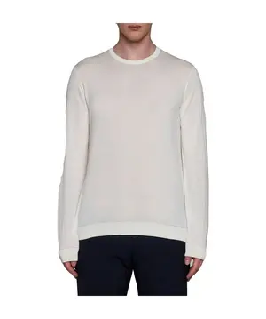 ROBERTO COLLINA Long-sleeved Crew Neck Sweater