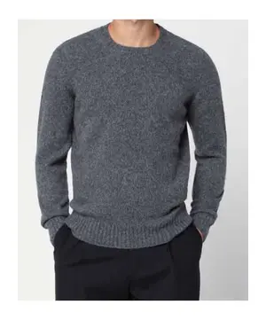 DRUMOHR Crew Neck Wool Sweater - Grey