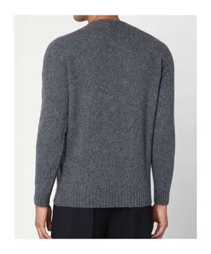 DRUMOHR Crew Neck Wool Sweater - Grey