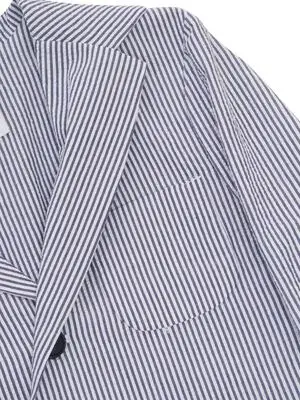 IL GUFO Single-breasted Striped Blazer - Gray