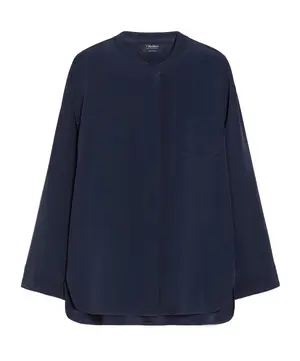Max Mara Max Mara Leticia Long Sleeve Shirt Navy