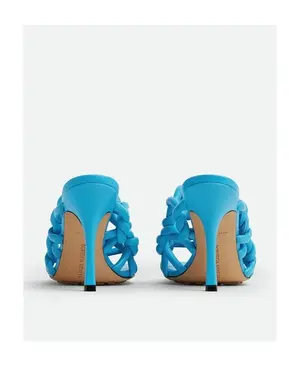 Bottega Veneta Stretch Slip-on Mules With Square Toe - Blue