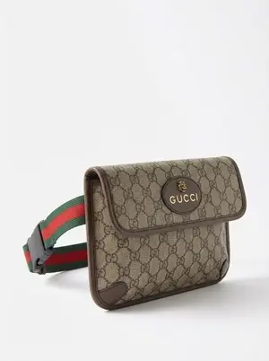 Gucci Gg Supreme Belt Bag - Beige/ebony