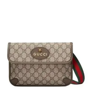 Gucci Gg Supreme Belt Bag - Beige/ebony
