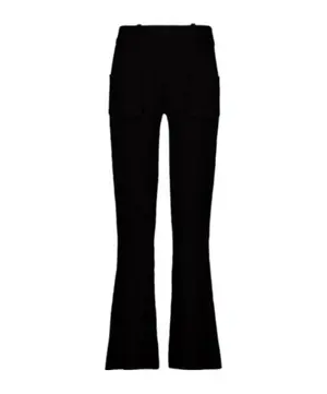 Women's Black Stacked Pants
