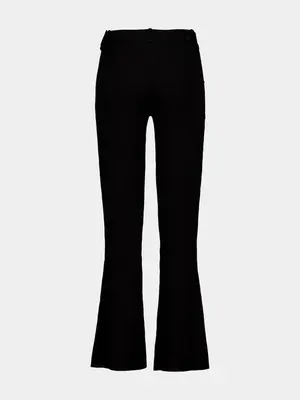 COURREGES Courrèges Mid-rise Flared Trousers - Black