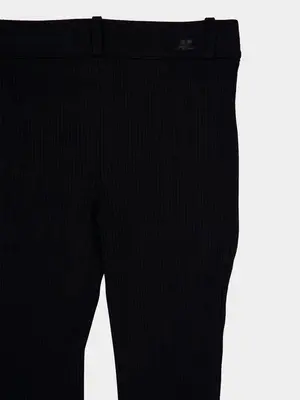 COURREGES Courrèges Mid-rise Flared Trousers - Black