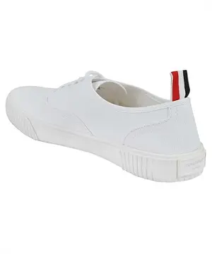 Thom Browne Heritage Canvas Lace-up Sneakers - White