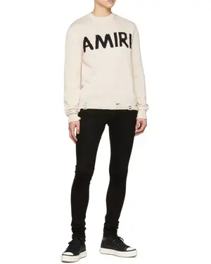 Amiri Stack Skinny Jeans With Retro Effect