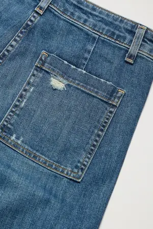 NILI LOTAN Megan Flared Jeans - Mid Denim