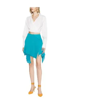 Versace Asymmetrical Hem Mini Skirt
