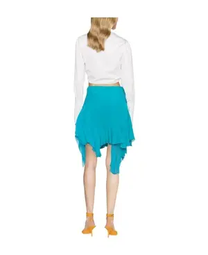 Versace Asymmetrical Hem Mini Skirt
