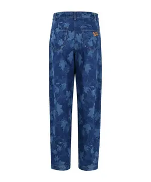 Maison Kitsuné Embroidered Jeans