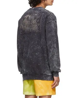 Alexander McQueen Tie-dyed Round Neck Sweater