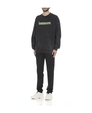 Alexander McQueen Tie-dyed Round Neck Sweater