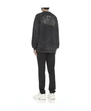 Alexander McQueen Tie-dyed Round Neck Sweater