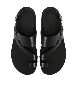 GIUSEPPE ZANOTTI Hezra Buckled Thong Sandals - Black
