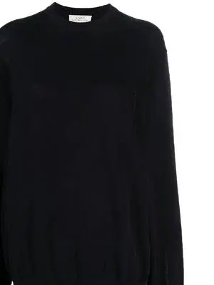 Studio Nicholson Fine-knit Cotton Jumper - Black