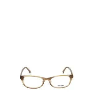 Max Mara Rectangular Frame Eyeglasses - White