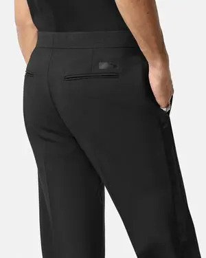 Versace Logo-appliqué Tapered-leg Chino Trousers