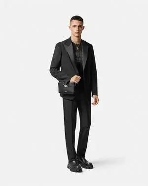 Versace Logo-appliqué Tapered-leg Chino Trousers
