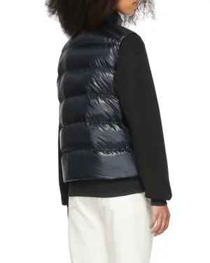 Canada Goose Logo Patch Zip-up Padded Gilet - Black