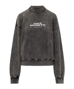 Off-White Logo Printed Long-sleeved Sweatshirt