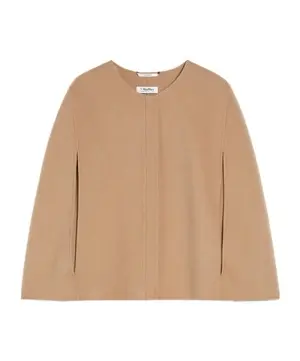 Max Mara Helene Crewneck Cape Jacket