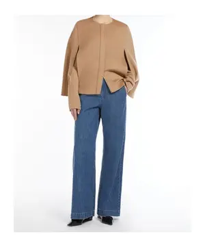 Max Mara Helene Crewneck Cape Jacket