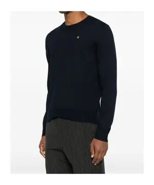 Alexander McQueen Crew Neck Sweater With Embroidered Graphic - Black