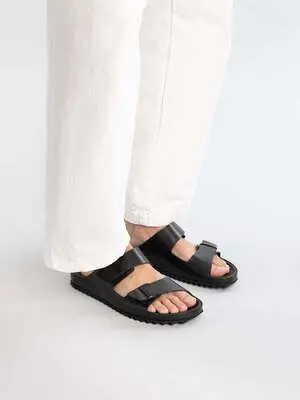 Officine Creative Round-headed Sandals With Double Loop Belt