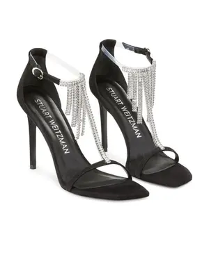 STUART WEITZMAN Logo High-heeled Sandals With Tassel Detail