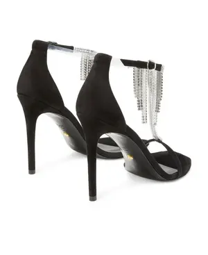 STUART WEITZMAN Logo High-heeled Sandals With Tassel Detail