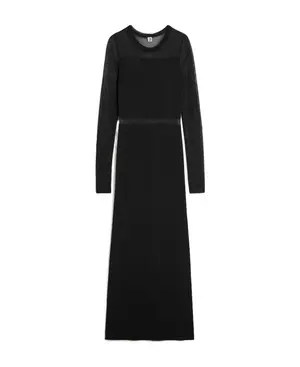TOTEME Semi-sheer Fine-knit Maxi Dress