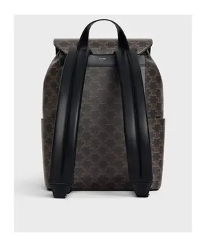 Celine Triomphe Canvas And Calfskin Backpack