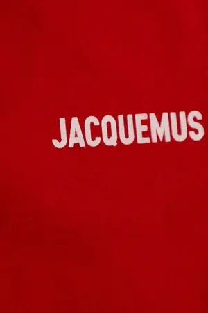 Jacquemus Elastic Waist Casual Pants With Logo Print